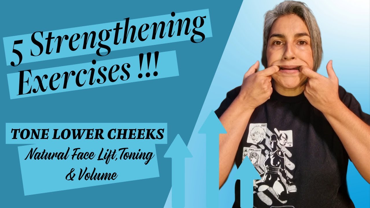 Face strengthening Exercises lower cheek muscles | Face Yoga | Face Gym ...
