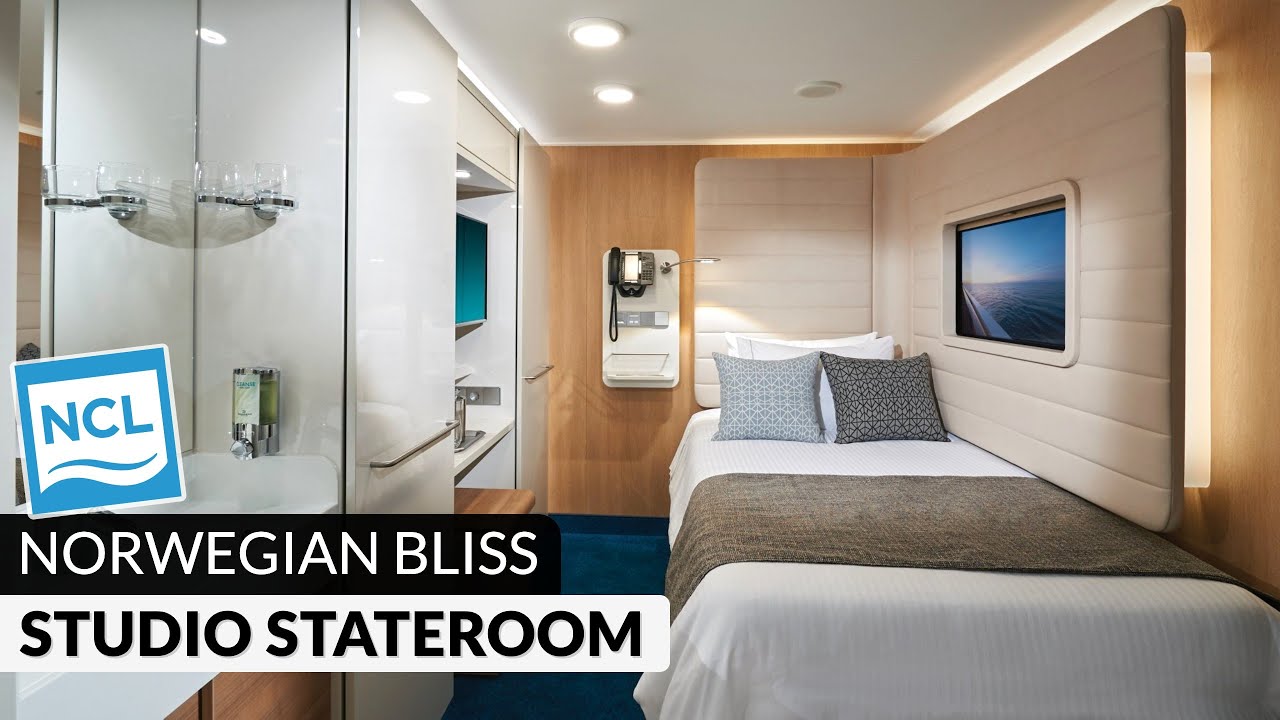 Norwegian Bliss | Studio Stateroom Full Walkthrough Tour & Review 4K ...