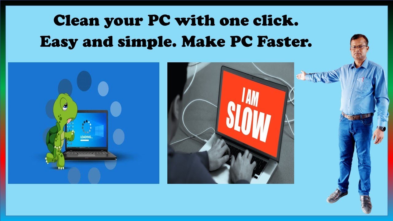 Clean your PC with one click Easy and simple Make PC Faster - YouTube