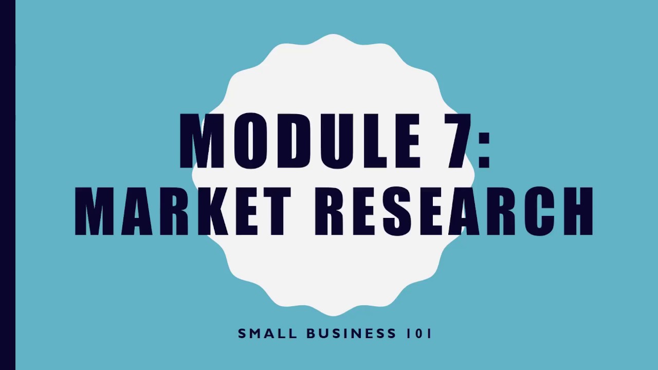 Starting Your Business 101: Market Research - YouTube