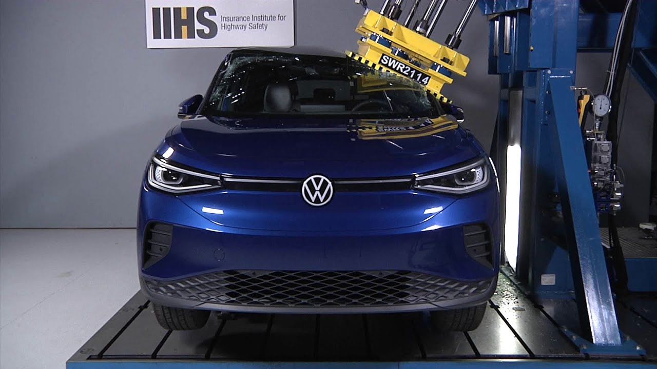 2021 Volkswagen ID.4 roof strength test - YouTube