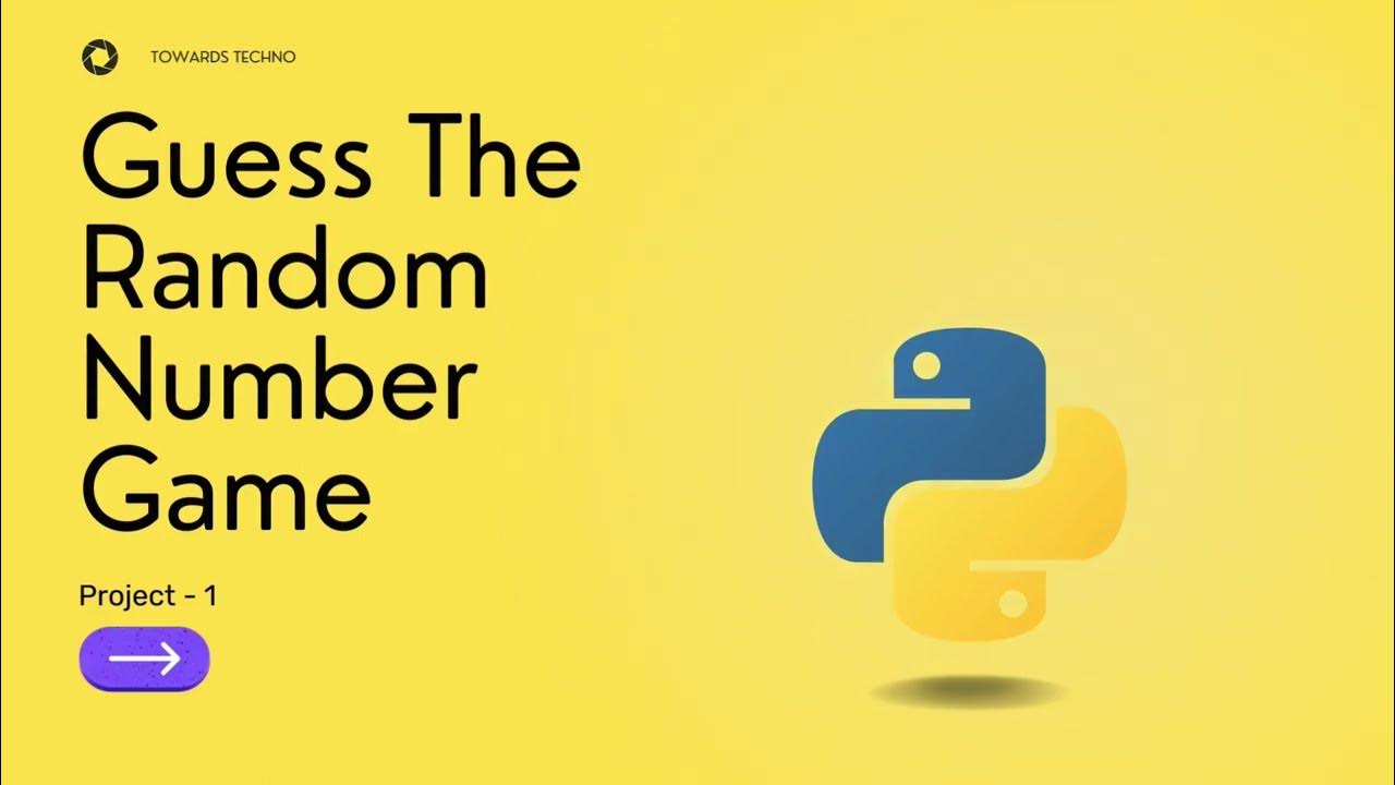 Python random number guessing game | Python Project Video - 1 - YouTube