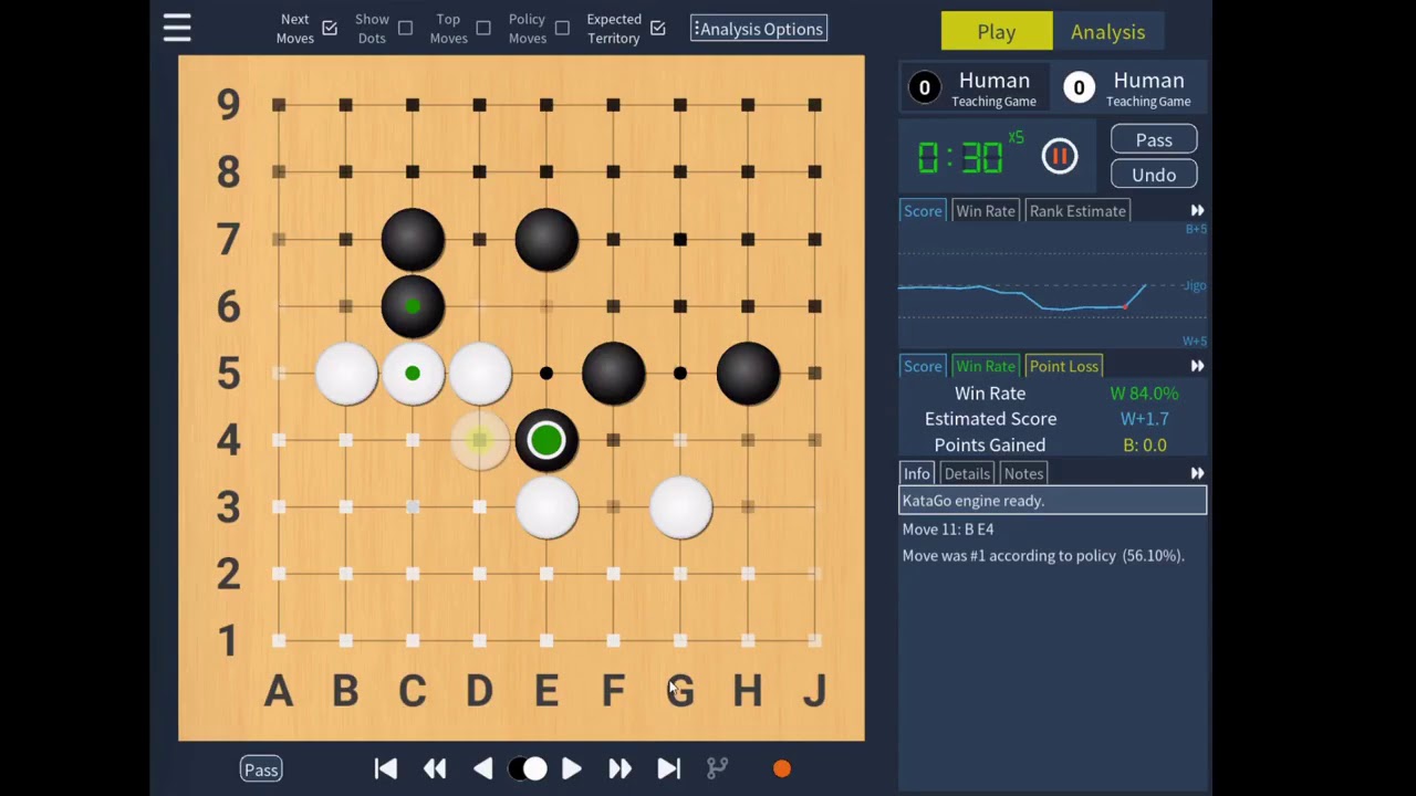 KaTrain v1.4 features: CPU-only KataGo and Territory loss visualization ...