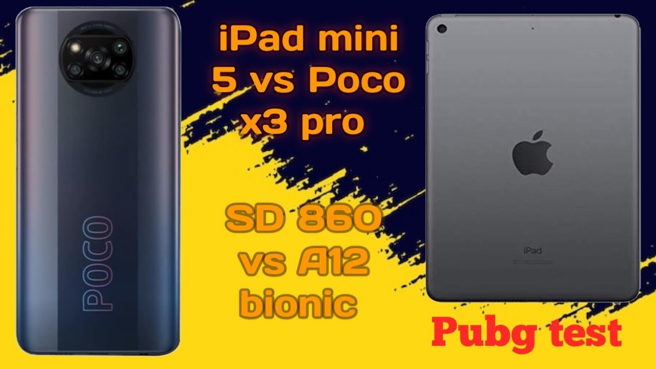 iPad mini 5 vs Poco x3 pro Pubg test in 2023 with PUBG gameplay ...