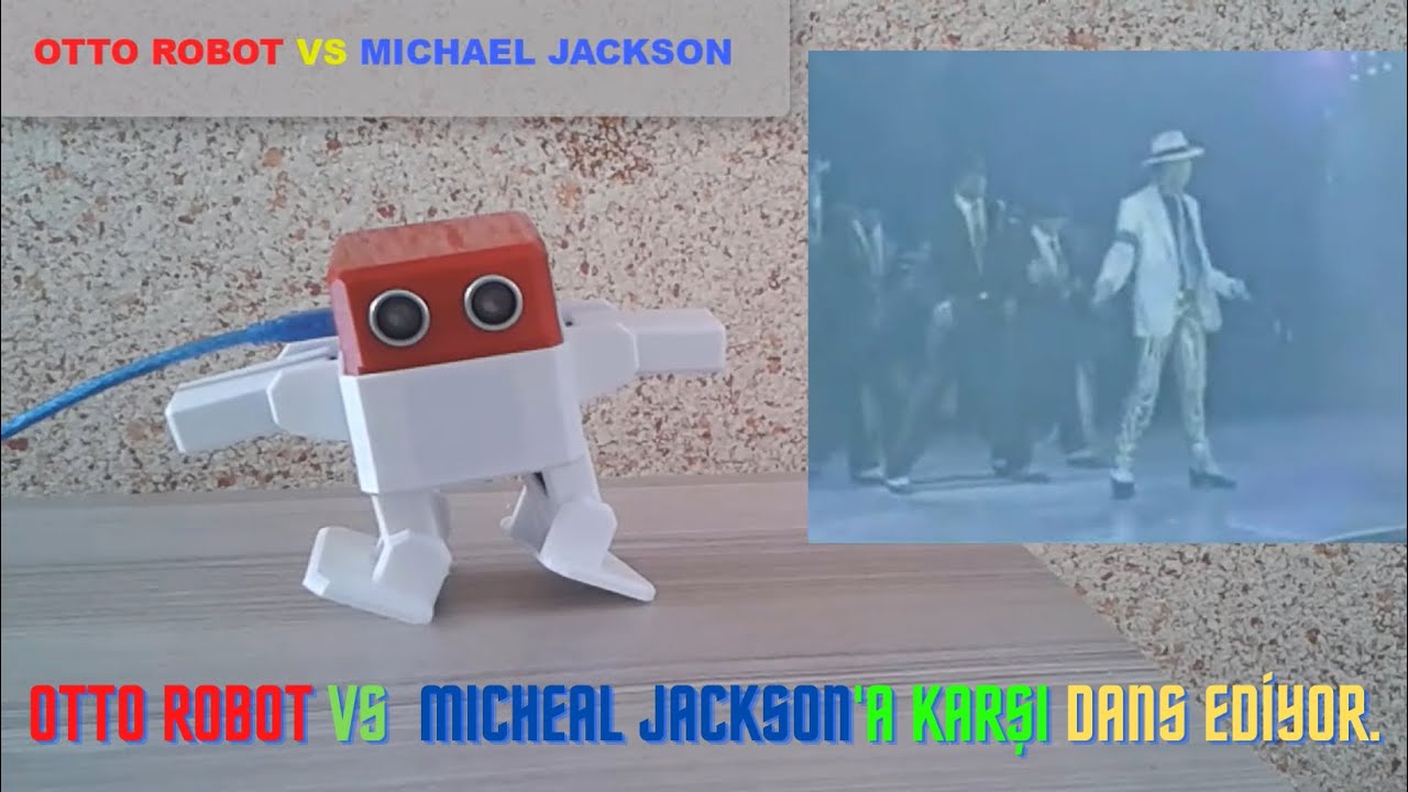 Otto Robot, Micheal Jackson'a Karşı Dans Ediyor. Arduino Dans Eden Robot Yapımı. - Go IT