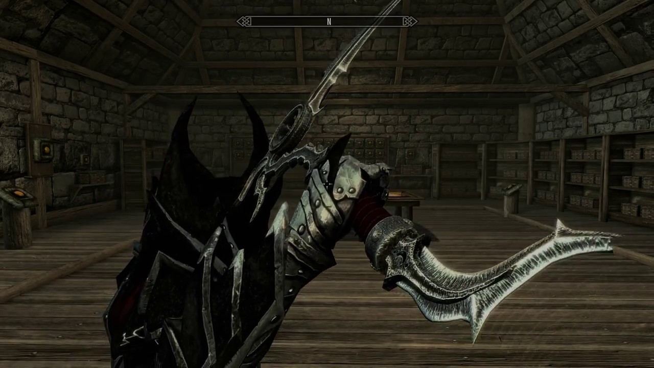 Skyrim Special Edition Mod Review Liliths Sickle - Custom Scythe - YouTube