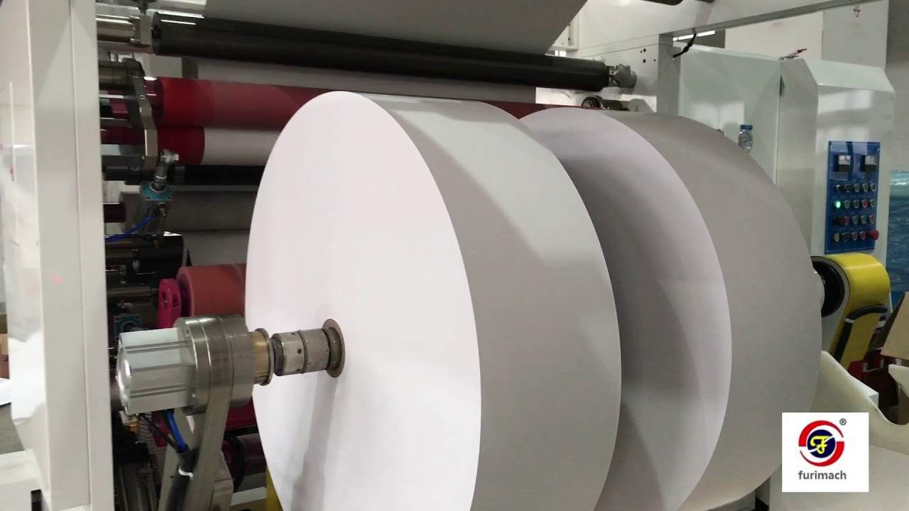 Self-adhesive Paper Slitting Machine - YouTube