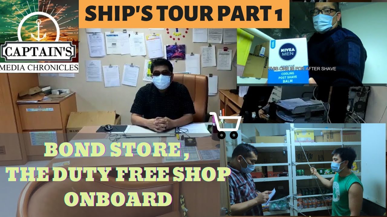 SHIP'S TOUR PART 1 = BOND STORE THE DUTY FREE STORE ONBOARD - YouTube