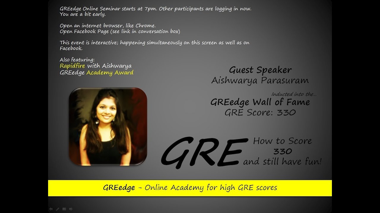 GREedge - How to score 330 in GRE & still have fun - YouTube