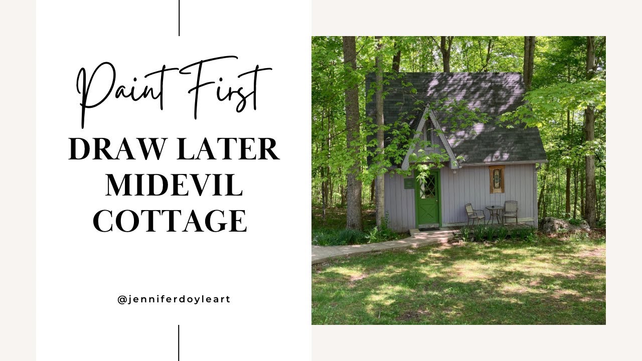 Watercolor and Ink Sketching || Paint First Draw Later #urbansketching ...