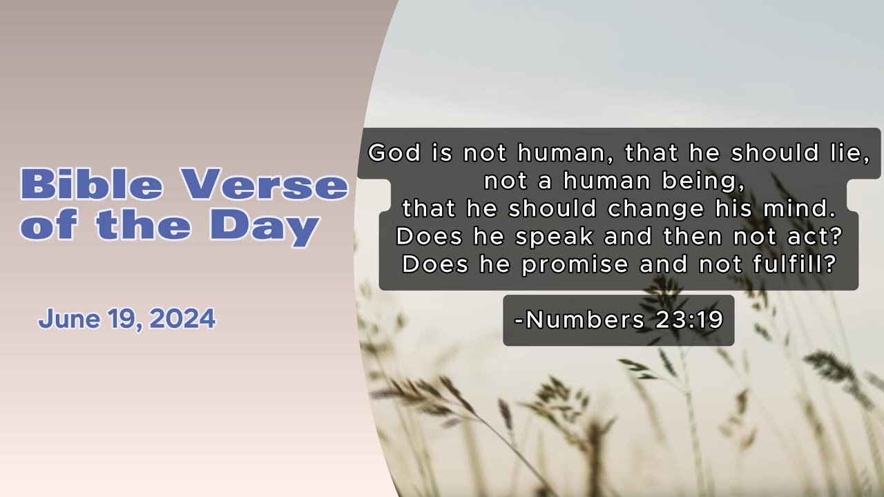 Bible Verse of the Day: June 19, 2024 #motivation #asmr #2024 # ...