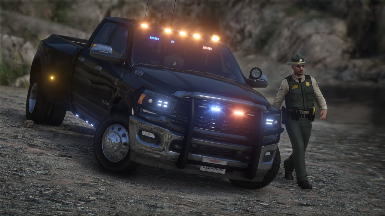 Gta 5 Lspdfr Live Quotram Jamquot Dodge Ram 3500 Dually Sheriff Patrol