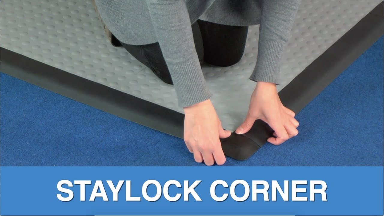 StayLock Tile Corner Reducer - Modular Floor Ramped Edging - YouTube