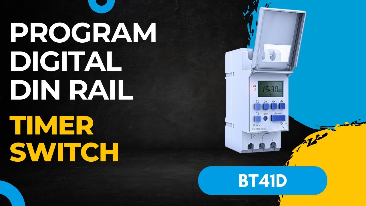 BT41D Programmable Automatic Digital Display Timer Switch For Motor ...