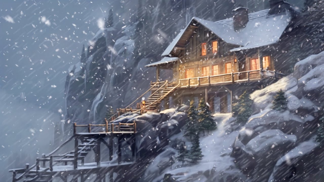 Winter Storm Serenity | Fierce Snowstorm and Wind Sounds for Stress ...