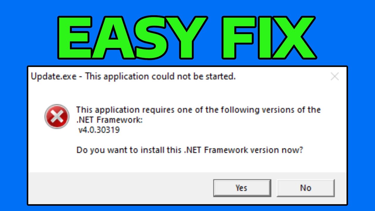 How To Fix .NET Framework Errors in Windows - YouTube