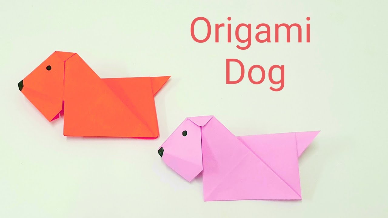 Origami Dog, Easy and Simple - YouTube