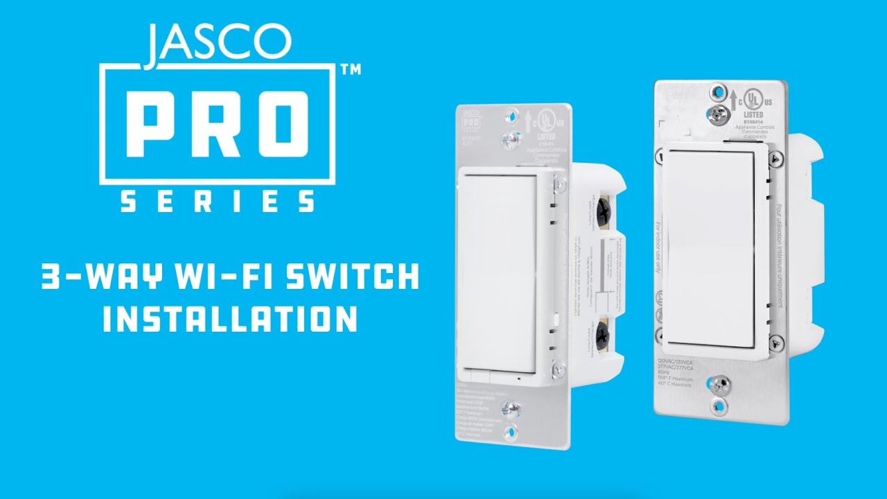 JascoPro Series 3-way Wi-Fi Switch Installation - YouTube