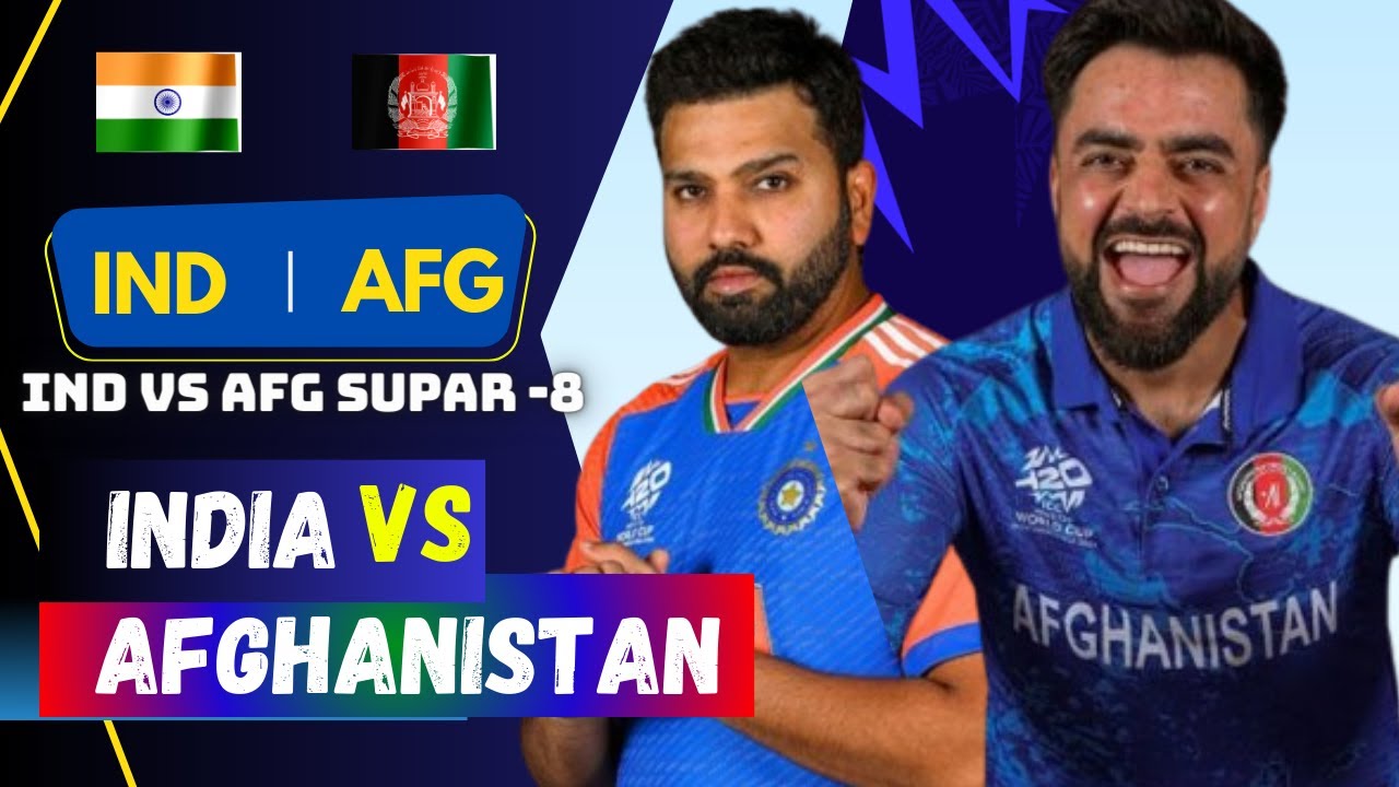 AFG vs IND Super 8--43rd, T20 WC 2024 Live Score & Commentary | # ...
