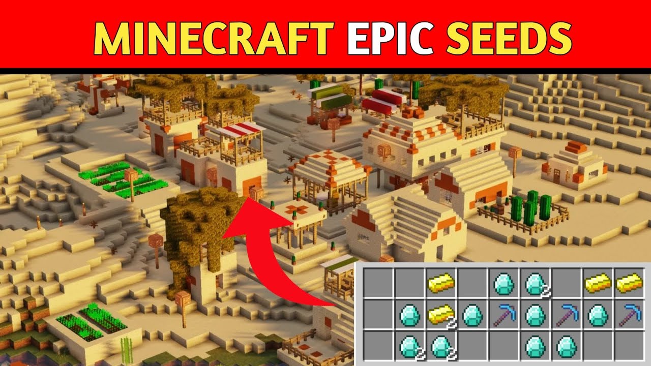 BEST EPIC SEEDS IN MINECRAFT | BIG VILLAGE | MINECRAFT| - YouTube