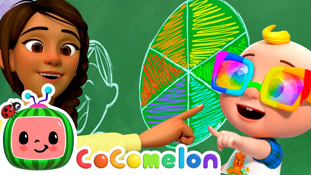 Learn Colors Kaleidescope Song! | CoComelon | Moonbug Kids - Rainbow ...