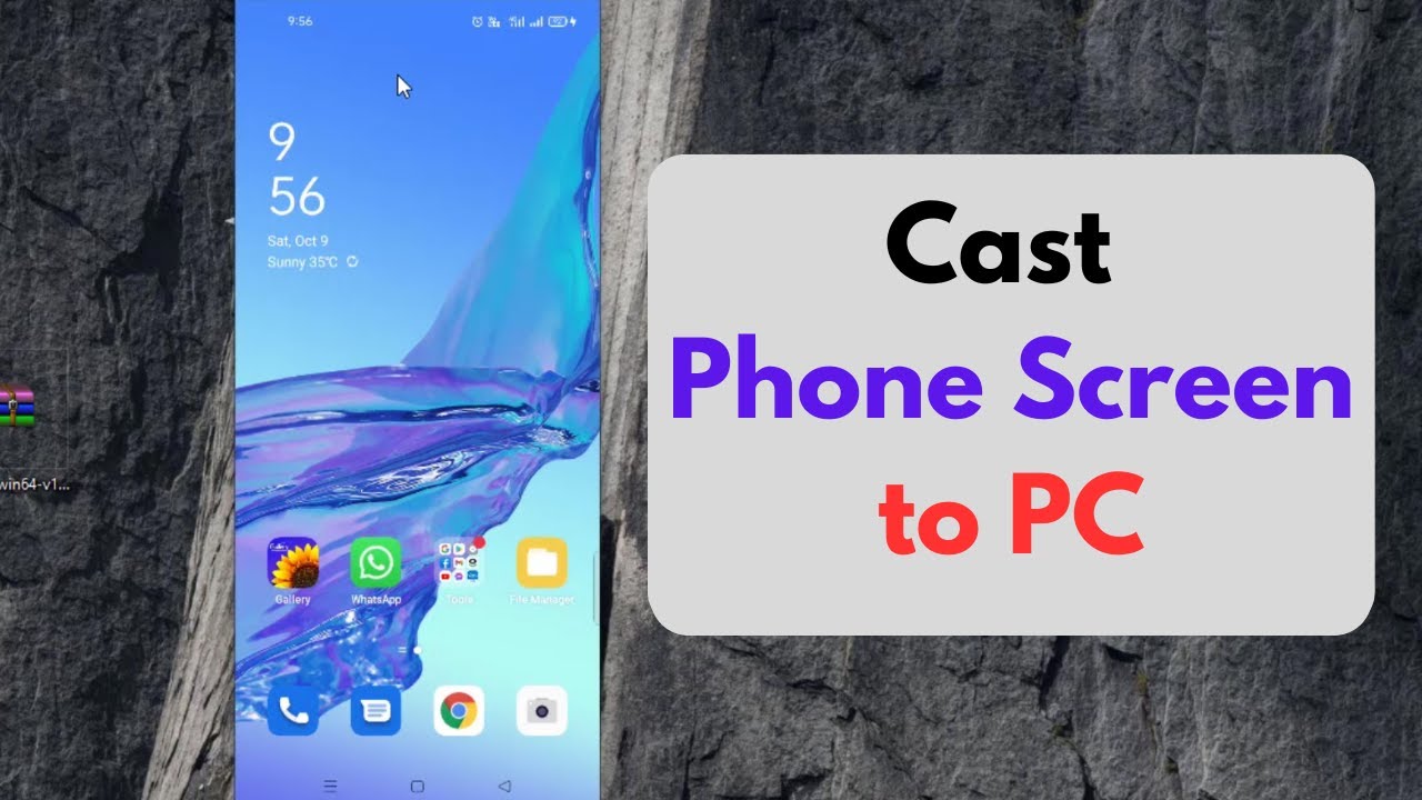 How To CAST Android Mobile Phone Screen to PC Laptop for Free Connect ...