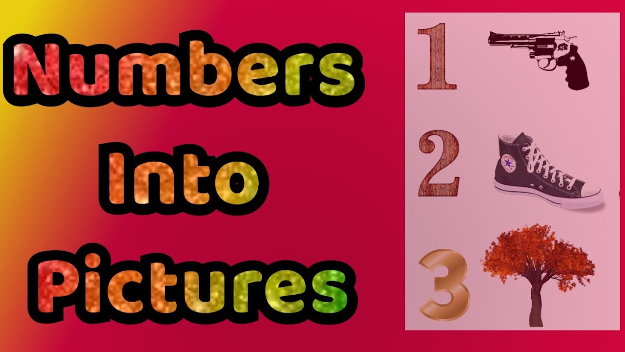 Numbers into Pictures | Number rhyming | How to learn things in an ...