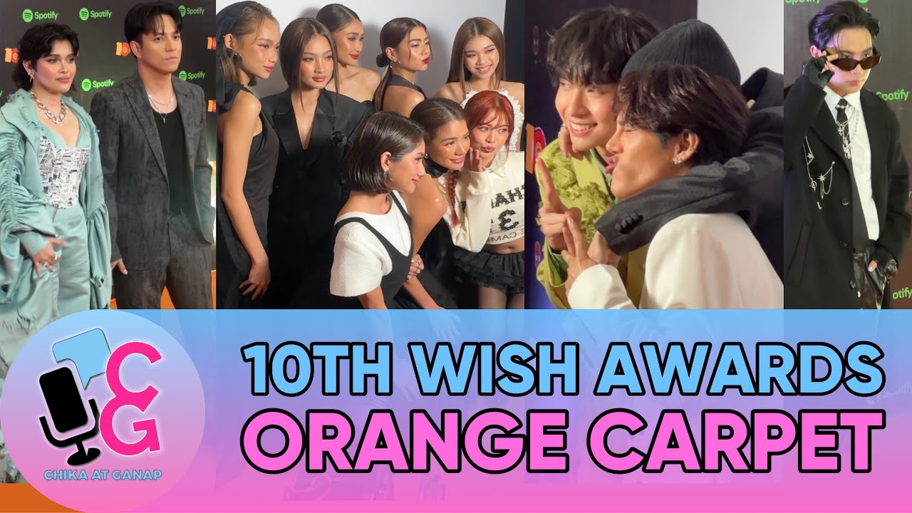 OPM Singer-Songwriters at the Orange Carpet of 10th Wish Music Awards ...