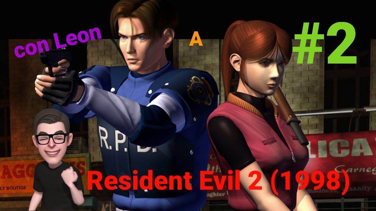 #2 RESIDENT EVIL 2 (1998) Gameplay con Leon (A) - YouTube