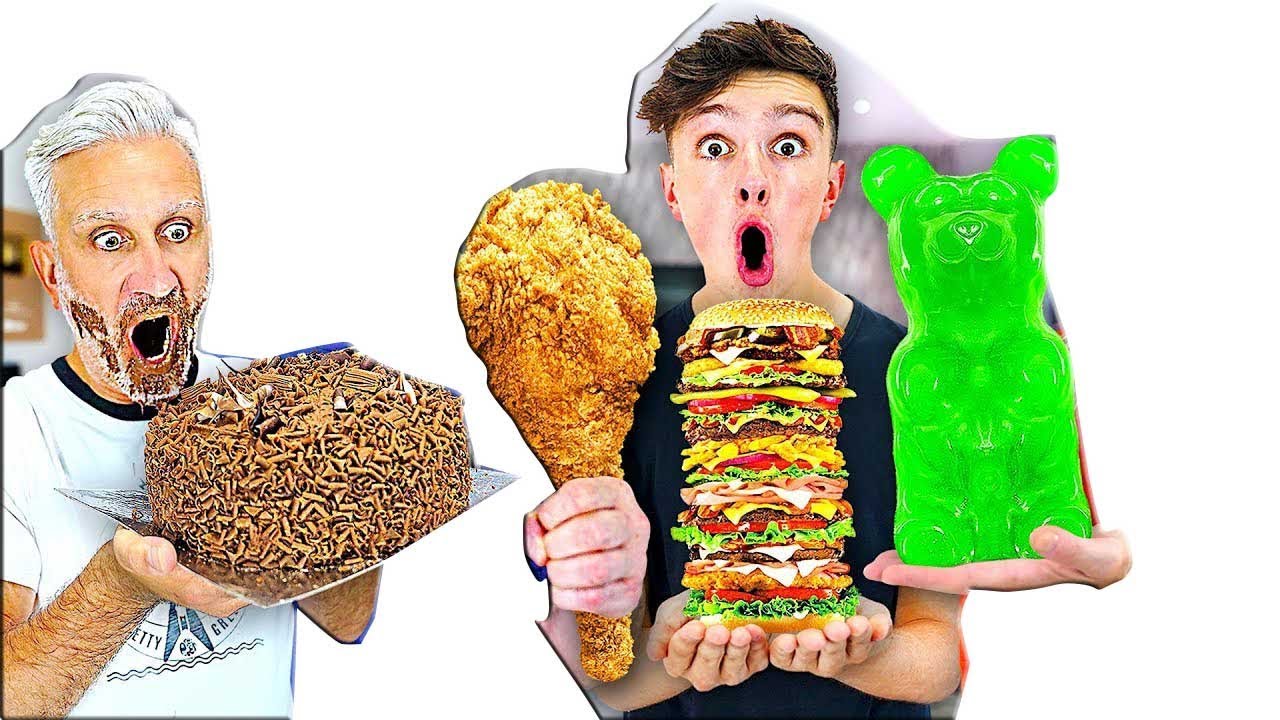 Morgz Dad Eating 100,000 CALORIES In 24 HOURS - Challenge - YouTube