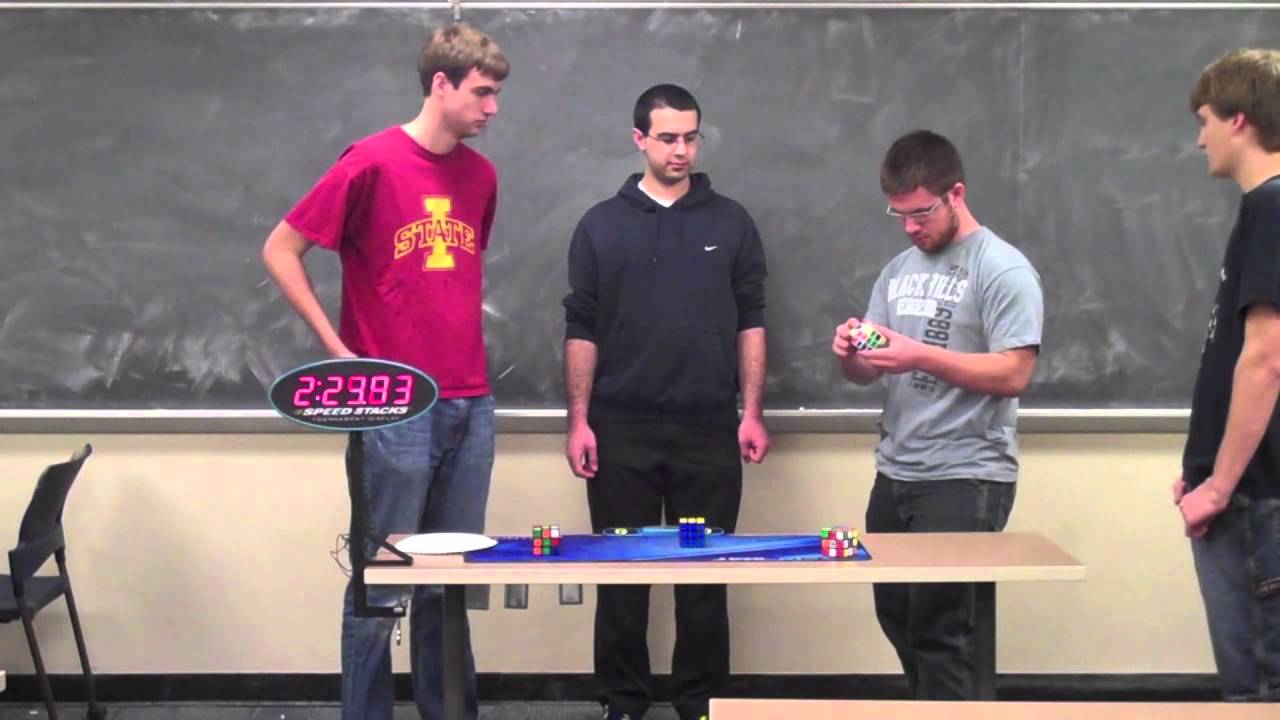 Iowa State University Cube Relay 2012-2013: 4:52.69 - YouTube