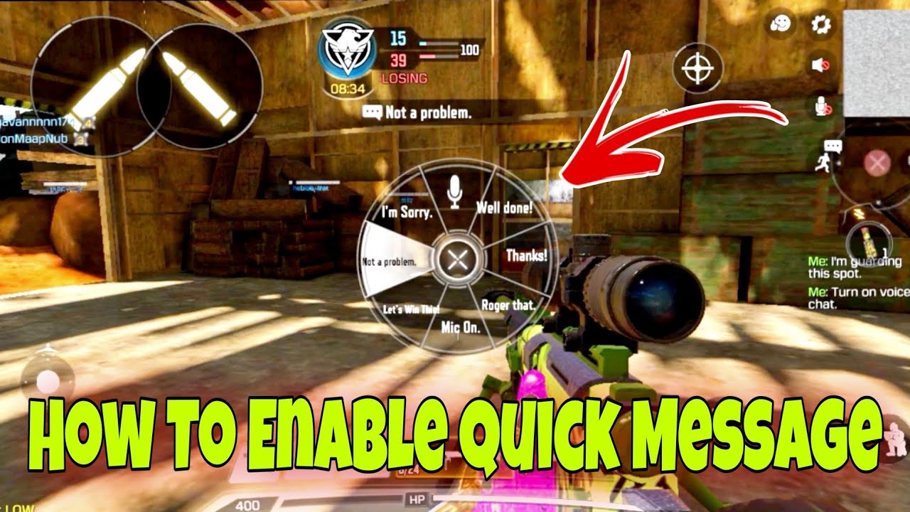 how to enable quick message in codm season 1 2023 | how to use quick ...