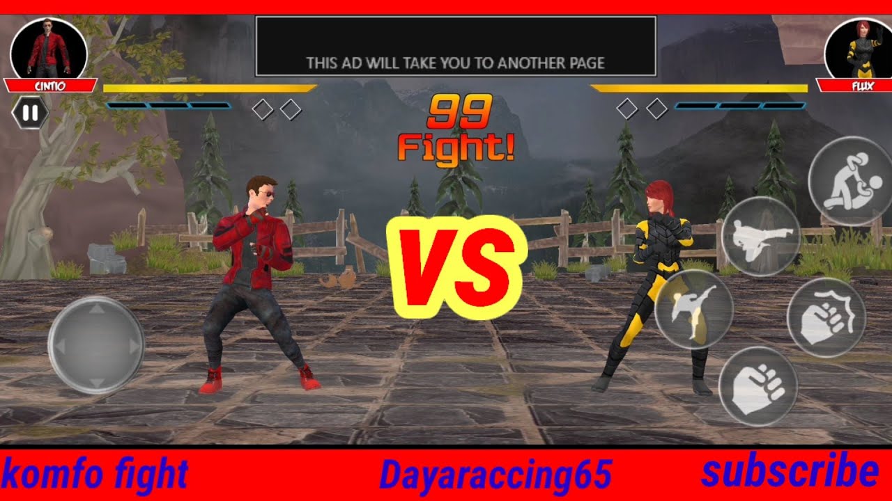 Comfo fight vs girl and me win | Daya racing65 #games #fight # ...