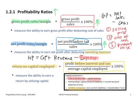 01 Financial Analysis - 1.3 Profitability Ratios - YouTube