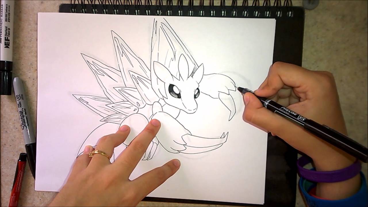 How to draw Alola Sandslash (general audiences) - YouTube