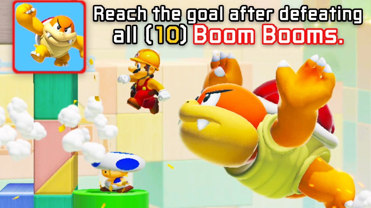 Mario Maker Online but Boom Boom completely takes over... - YouTube
