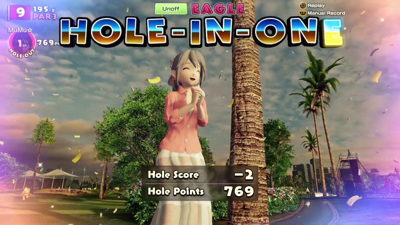Everybody's Golf™_20200105 Eagle_OUT H9 Hole-In-One 769Pts. Rising shot ...