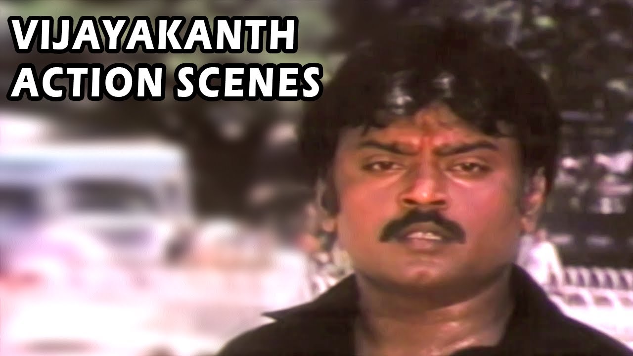 Vijayakanth Action Scenes | Tamil Movie Mass Scenes | Tamil Best Action ...