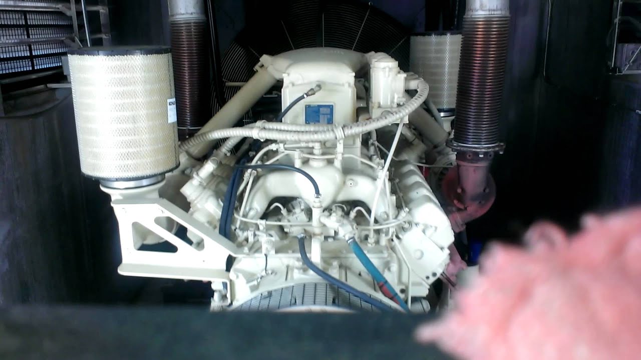 V16 twin turbo engine start up - YouTube