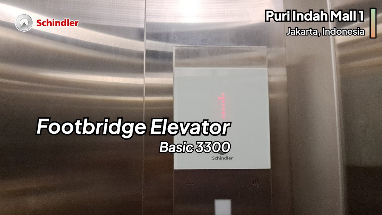 Schindler MRL Elevator - Puri Indah Mall 1 JPO, Jakarta, ID - YouTube