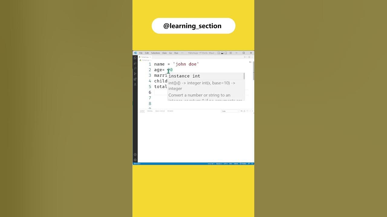 DataTypes - Python | Learning Section - YouTube
