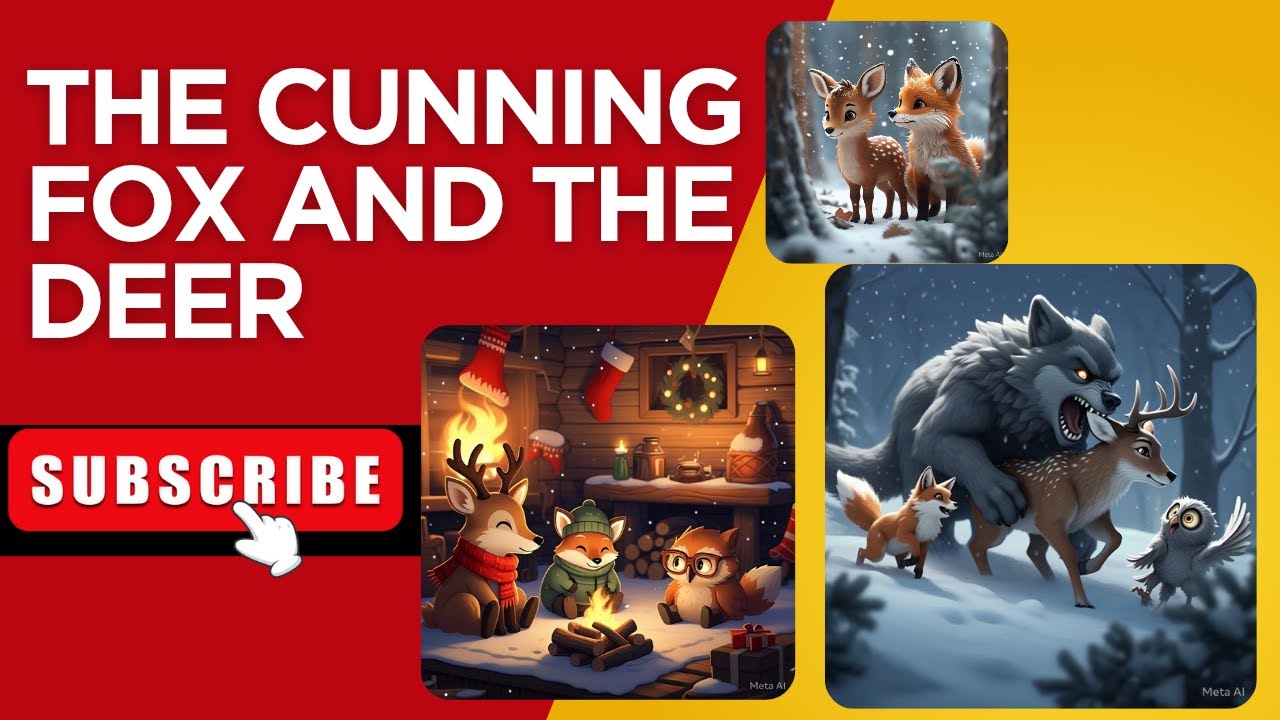 The cunning fox & the deer | A short story for kids🧚fairytale - YouTube