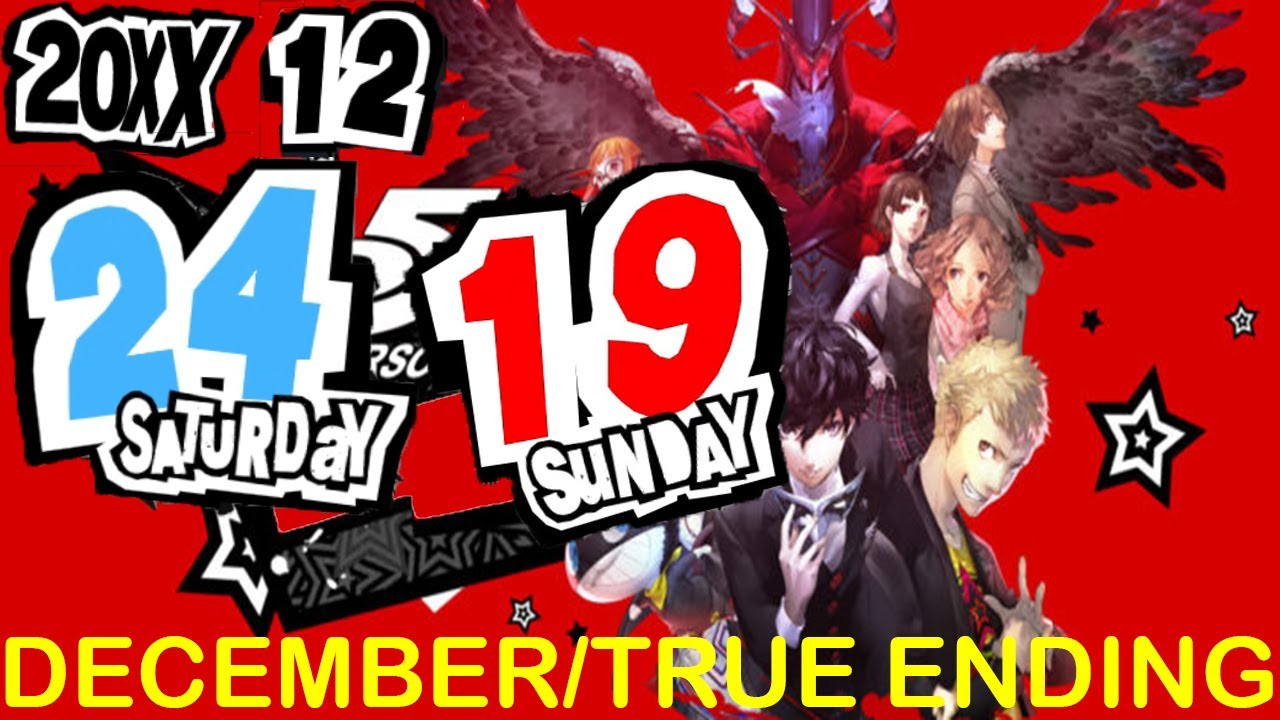 Persona 5 CUTSCENES [DECEMBER/TRUE ENDING] - YouTube