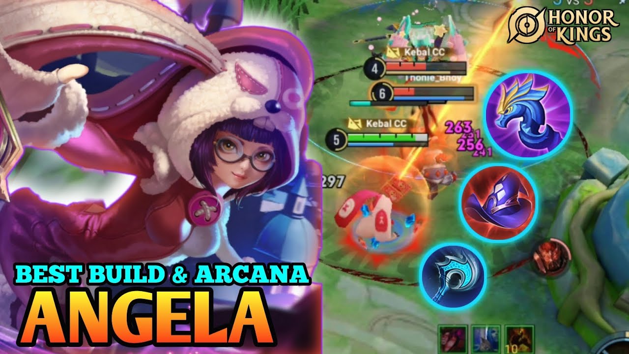 ANGELA BEST MAGE HONOR OF KINGS GAMEPLAY | ANGELA BEST BUILD HOK - YouTube