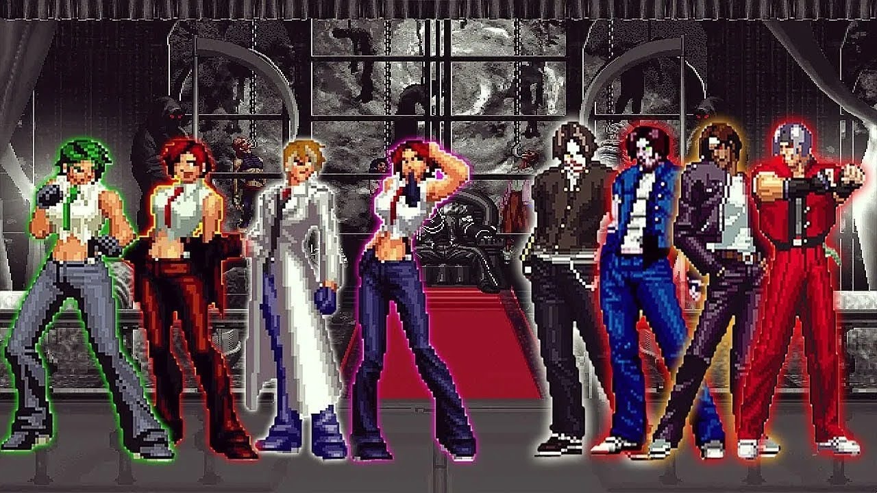 [Mugen KOF] Vanessa Team Vs Kyo Kusanagi Team - YouTube