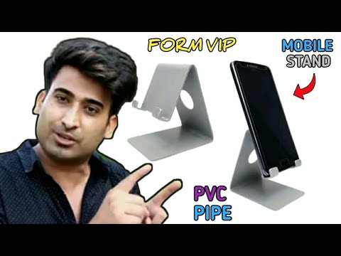 How To Make Mobile Stand At Home Form PVC pipe | Smartphone Holder ...