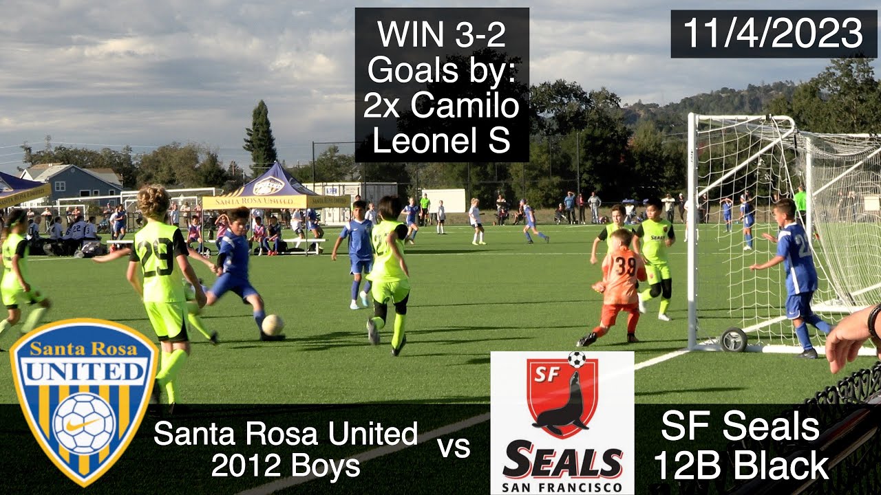 Santa Rosa United 2012 Boys vs San Francisco Seals 12B Black ...