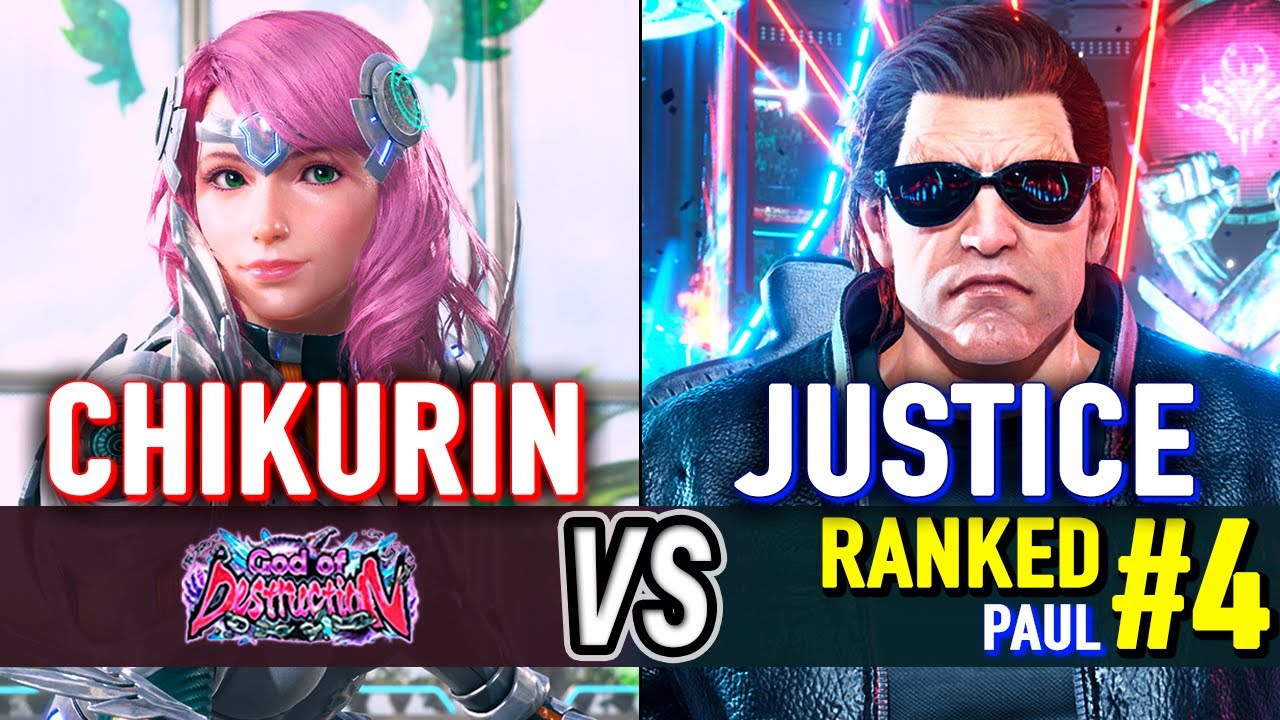 T8 🔥 CHIKURIN (Alisa) vs JUSTICE (#4 Ranked Paul) 🔥 Tekken 8 High Level ...