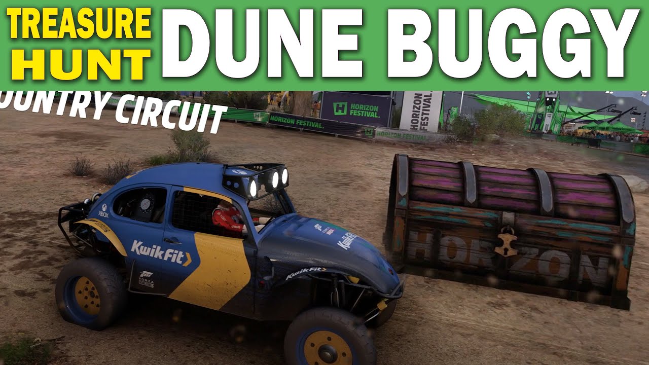 Treasure Hunt DUNE BUGGY FH5 chest Location Road Trip Autumn Storm ...