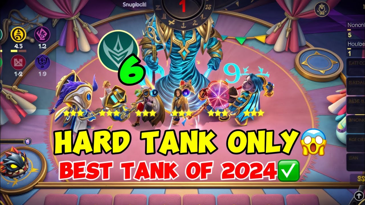 MAGIC CHESS “ HARD TANK ONLY” OF BEST TANK 2024 😱 | BEST OF TANKS ‼️ ...